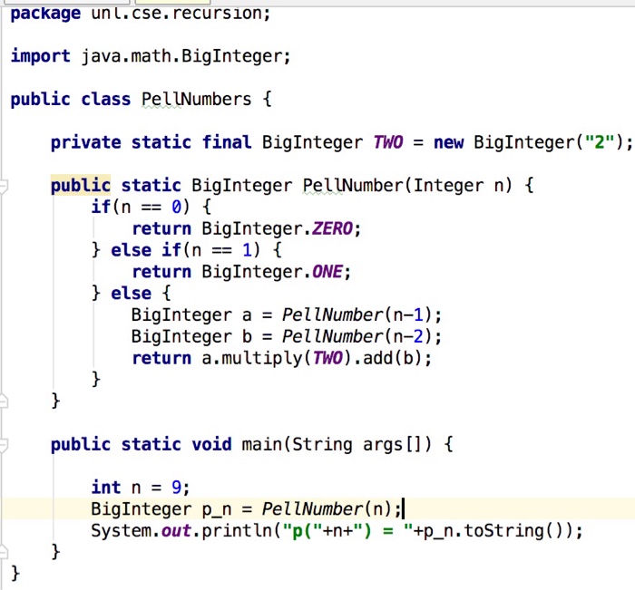 Solved package unl.cse.recursion; import | Chegg.com