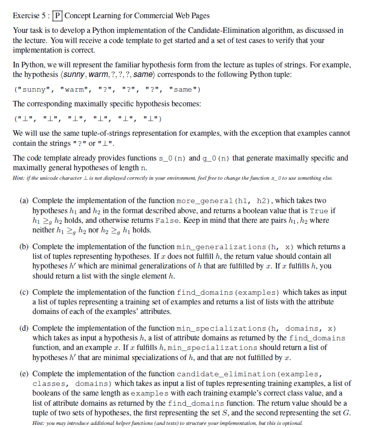 Solved Q) Complete the implementation of candidate | Chegg.com