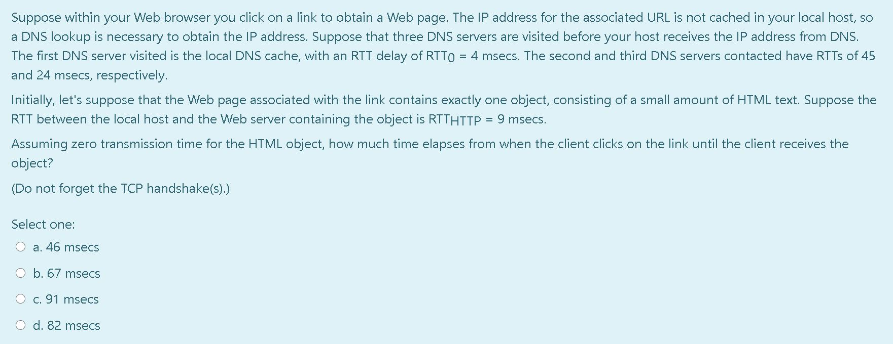 Solved Suppose within your Web browser you click on a link | Chegg.com