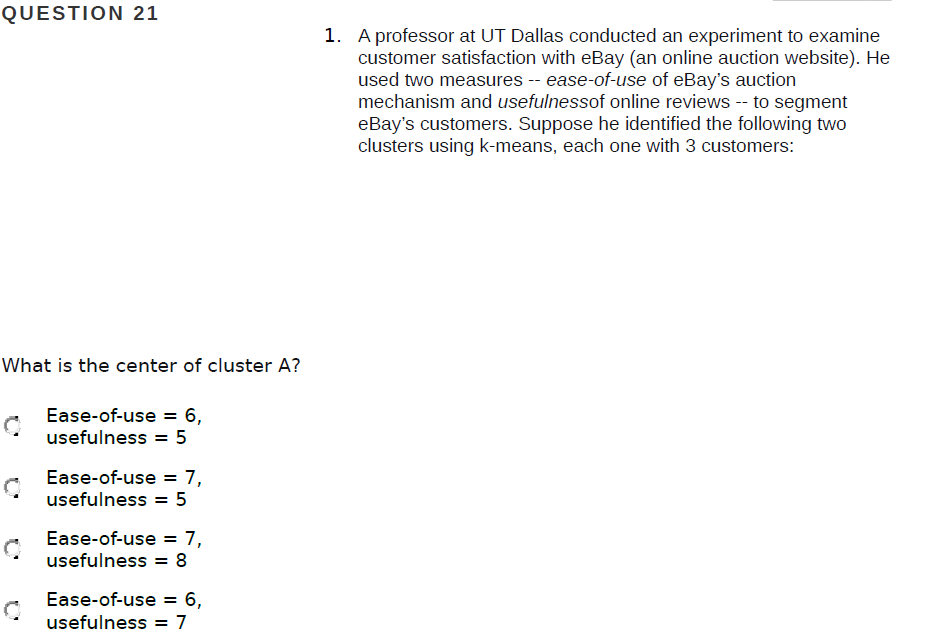 Solved A professor at UT Dallas conducted an experiment to | Chegg.com