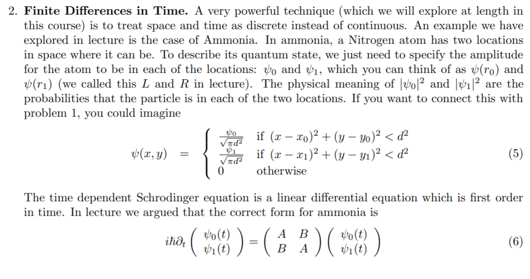 Solved 2. Finite Differences in Time. A very powerful | Chegg.com
