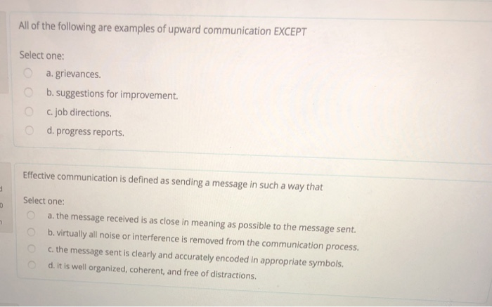 Solved A communication will flow in all of the following | Chegg.com