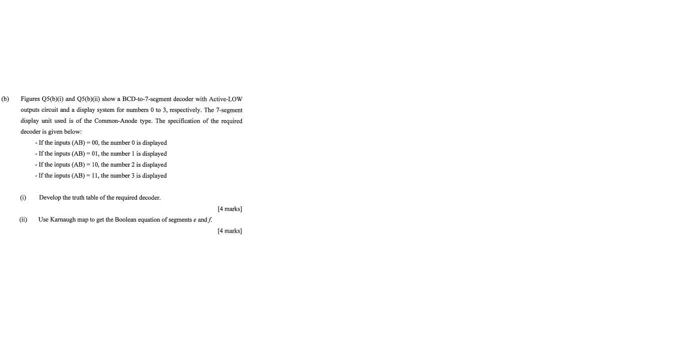 Solved (b) Figures 5(b)(i) and Q5(b)(ii) show a | Chegg.com