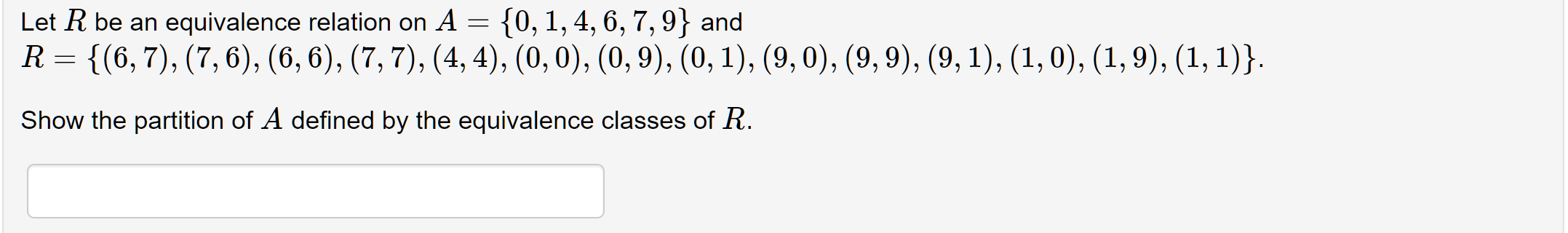 Solved LetRbe an equivalence relation | Chegg.com