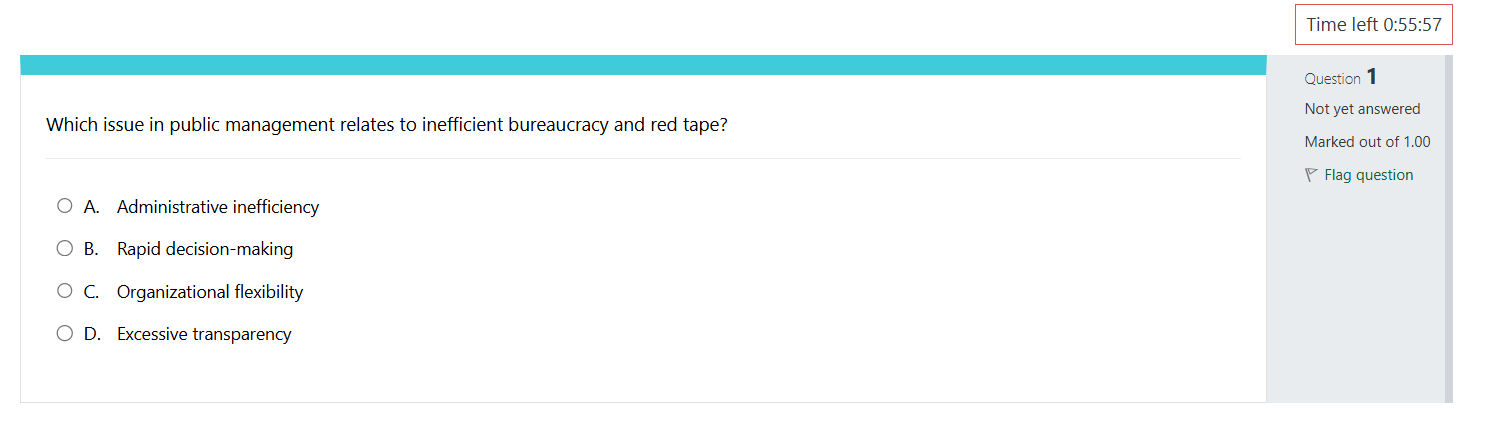 Solved Which issue in public management relates to | Chegg.com