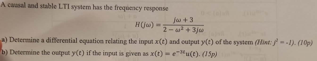 Solved A causal and stable LTI system has the frequency | Chegg.com