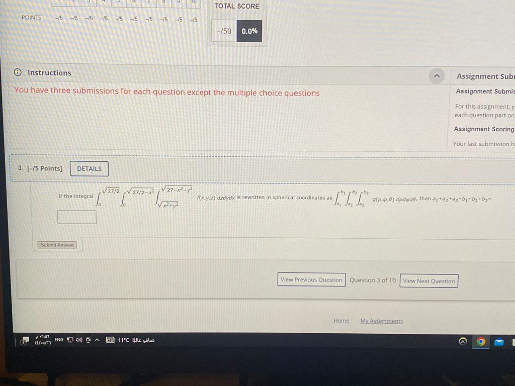 Solved Instructions You have three submissions for each | Chegg.com