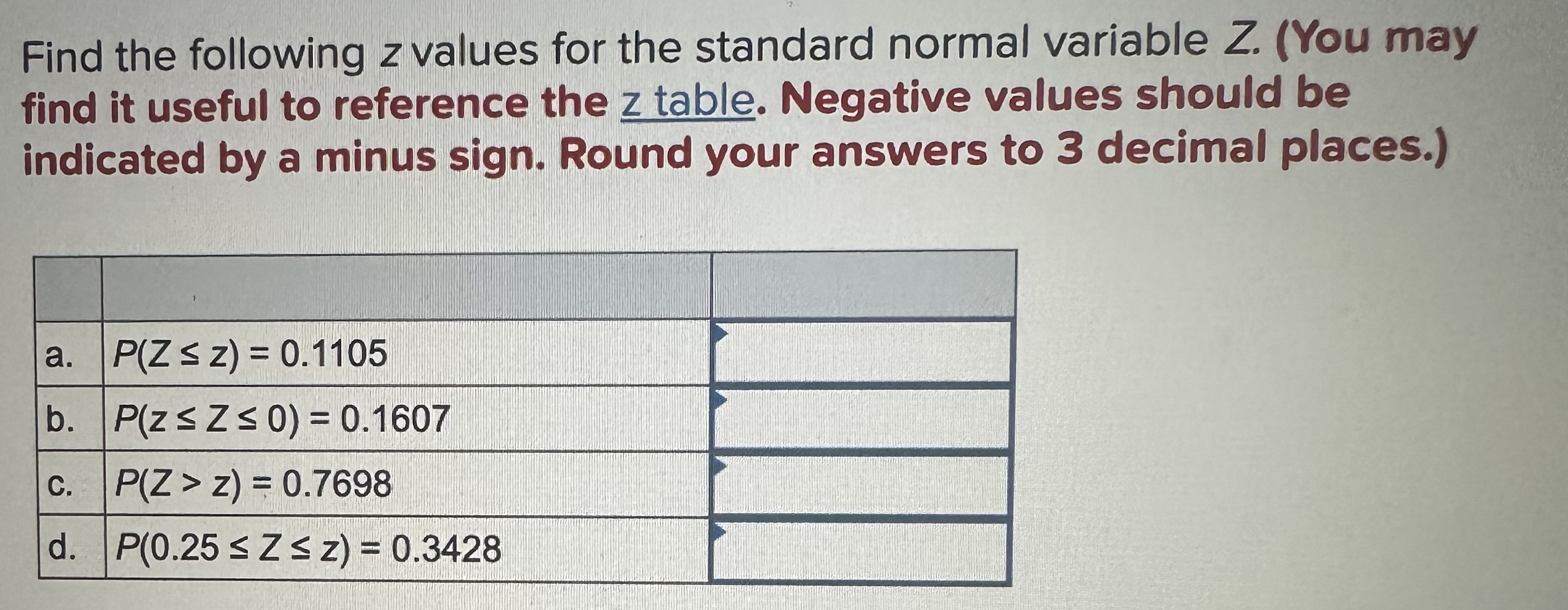 Solved Find the following probabilities based on the | Chegg.com