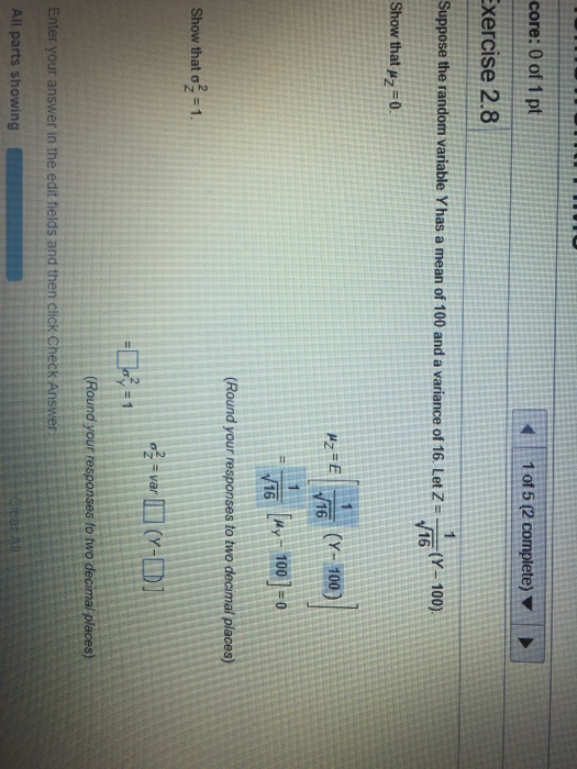 Solved core: 0 of 1 pt xercise 2.8 Suppose the random | Chegg.com Solved core: 0 of 1 pt xercise 2.8 Suppose the random | Chegg.com