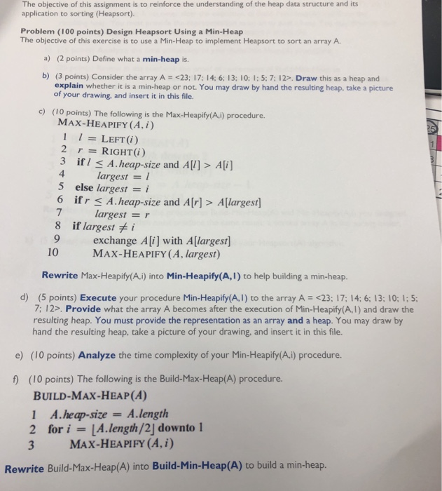 Solved The objective of this assignment is to reinforce the | Chegg.com