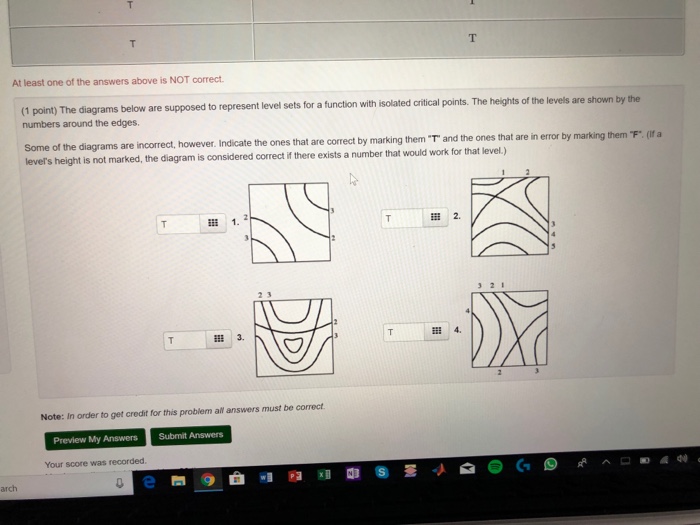 Solved At least one of the answers above is NOT correct (1 | Chegg.com