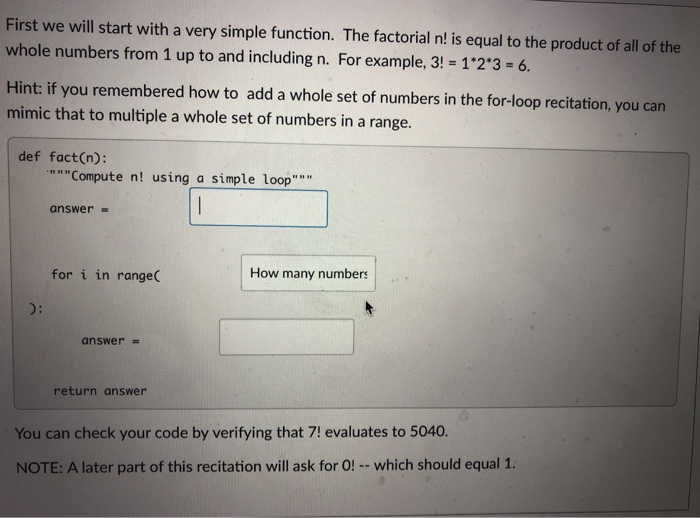 Solved First we will start with a very simple function. The | Chegg.com
