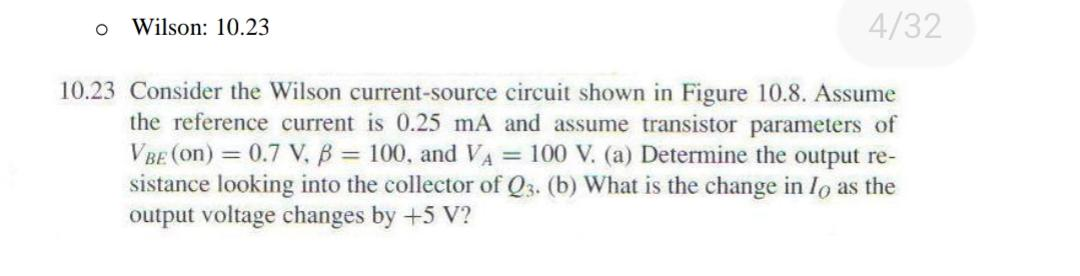 Solved O Wilson: 10.23 4/32 10.23 Consider the Wilson | Chegg.com
