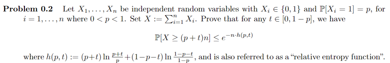 Solved Problem 0.2 Let X1,…,Xn be independent random | Chegg.com