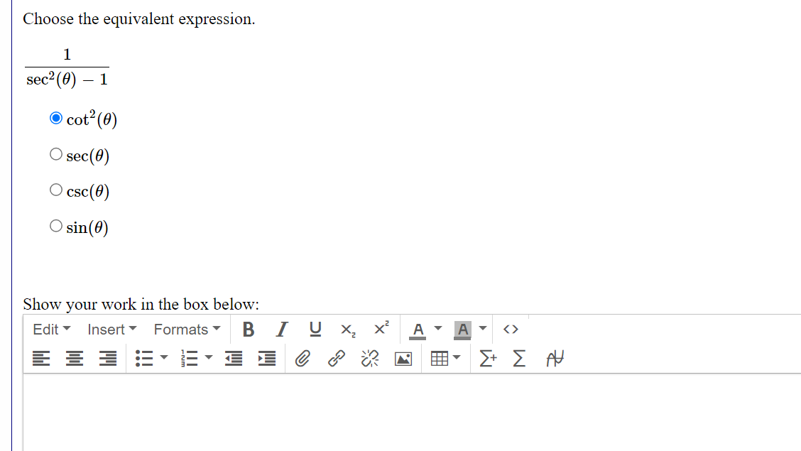 Solved Choose the equivalent expression. | Chegg.com