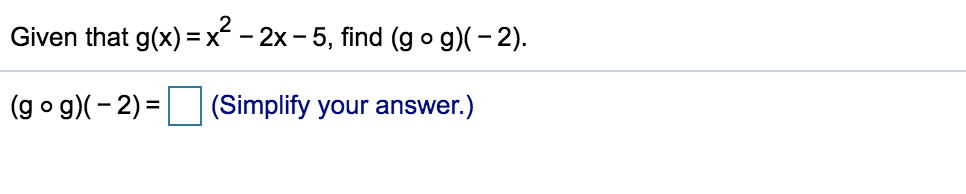 Solved Given that h(x)=x*, find (h o h)(-3). (hoh)(-3) = | Chegg.com