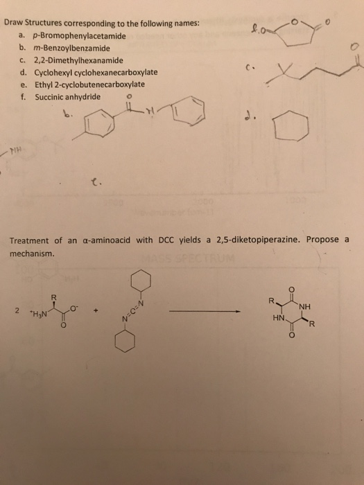 Solved Draw Structures corresponding to the following names: | Chegg.com