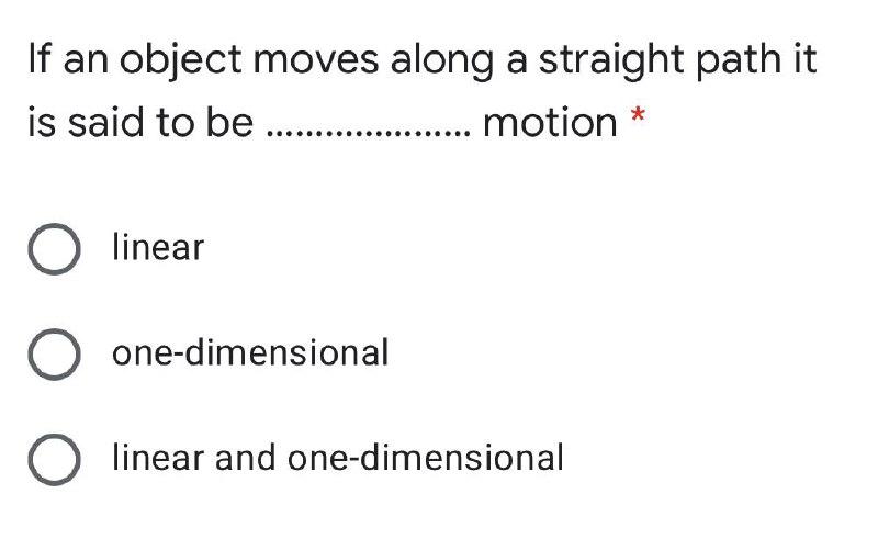 Solved If an object moves along a straight path it is said | Chegg.com