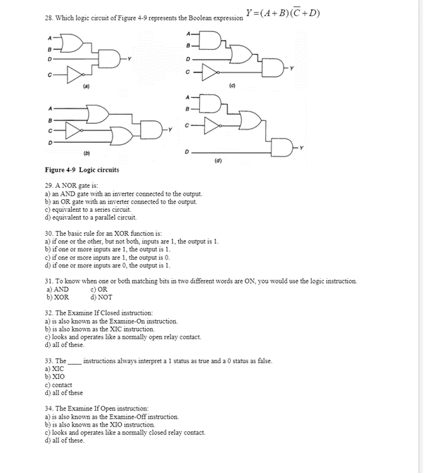 Solved 16. For the PLC analog 10 control system in Figure | Chegg.com