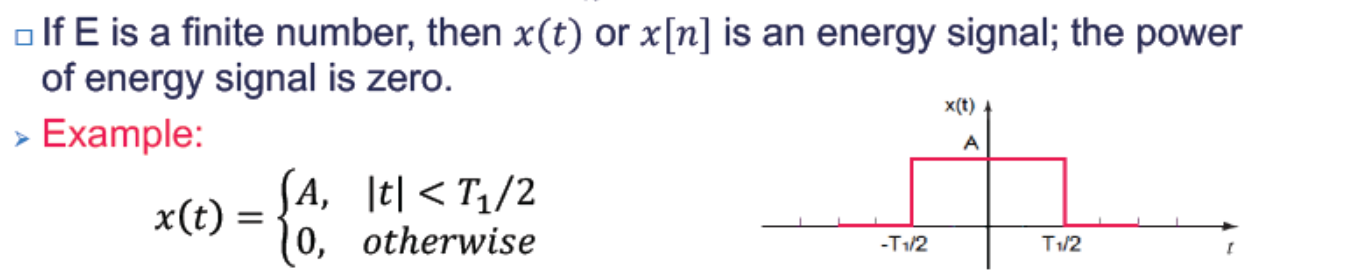Solved If E is a finite number, then x(t) or x[n] is an | Chegg.com