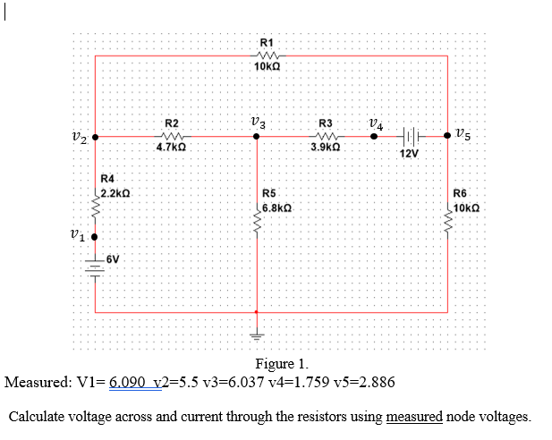 Solved R1 R2 7 R3 4 1 12 4.7k0 3.9kQ 12V R4 2.2kΩ R5 R6 10kQ | Chegg.com