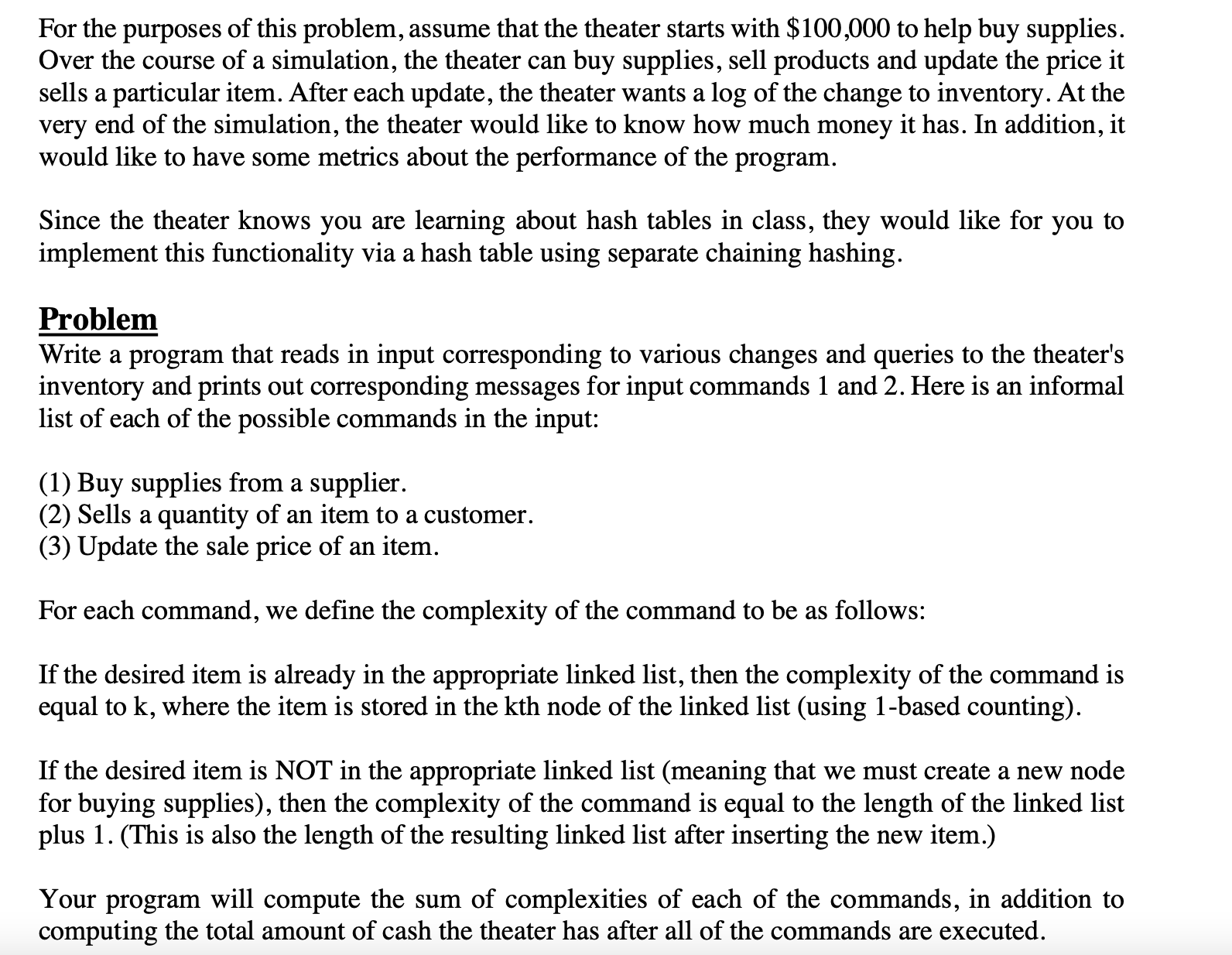 Solved Having trouble getting the total complexity right i | Chegg.com
