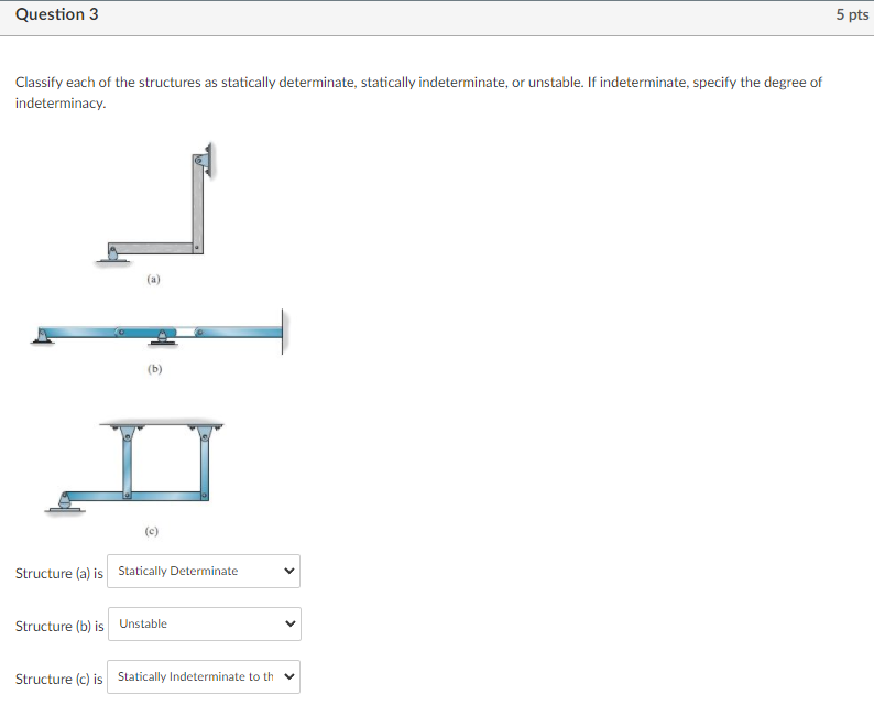Solved Question 3 5 pts Classify each of the structures as | Chegg.com
