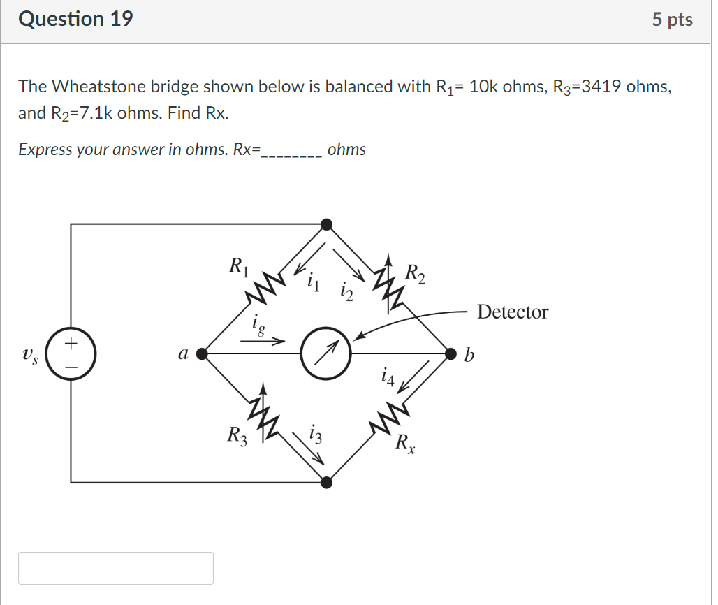 Solved The Wheatstone bridge shown below is balanced with | Chegg.com