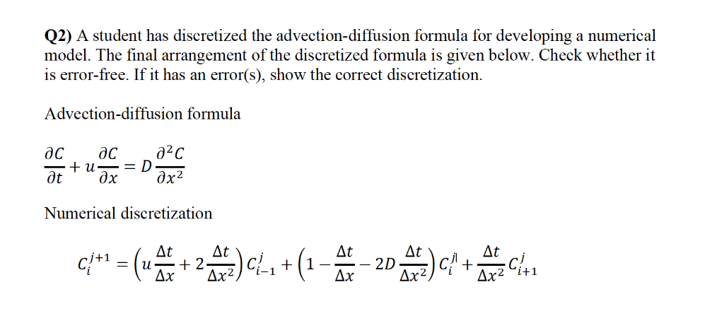 Solved Q2) A model. The final arrangement of the discretized | Chegg.com