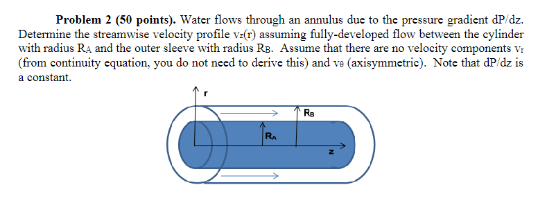 Solved Problem 2 ( 50 ﻿points). ﻿Water flows through an | Chegg.com