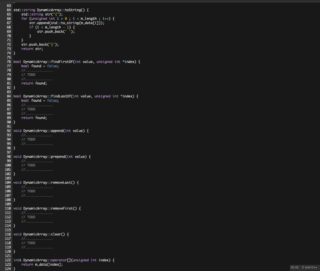Solved I need help with implementing append(), prepend(), | Chegg.com