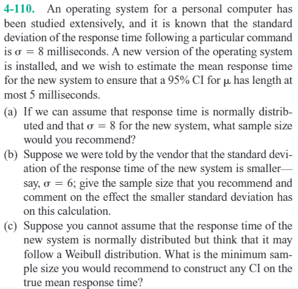 Solved 4-110. An operating system for a personal computer | Chegg.com