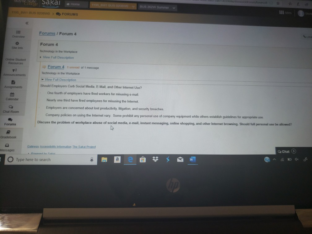 Solved Saka Home BUS 262W Summer 1195-BWI BUS 0208wo > | Chegg.com