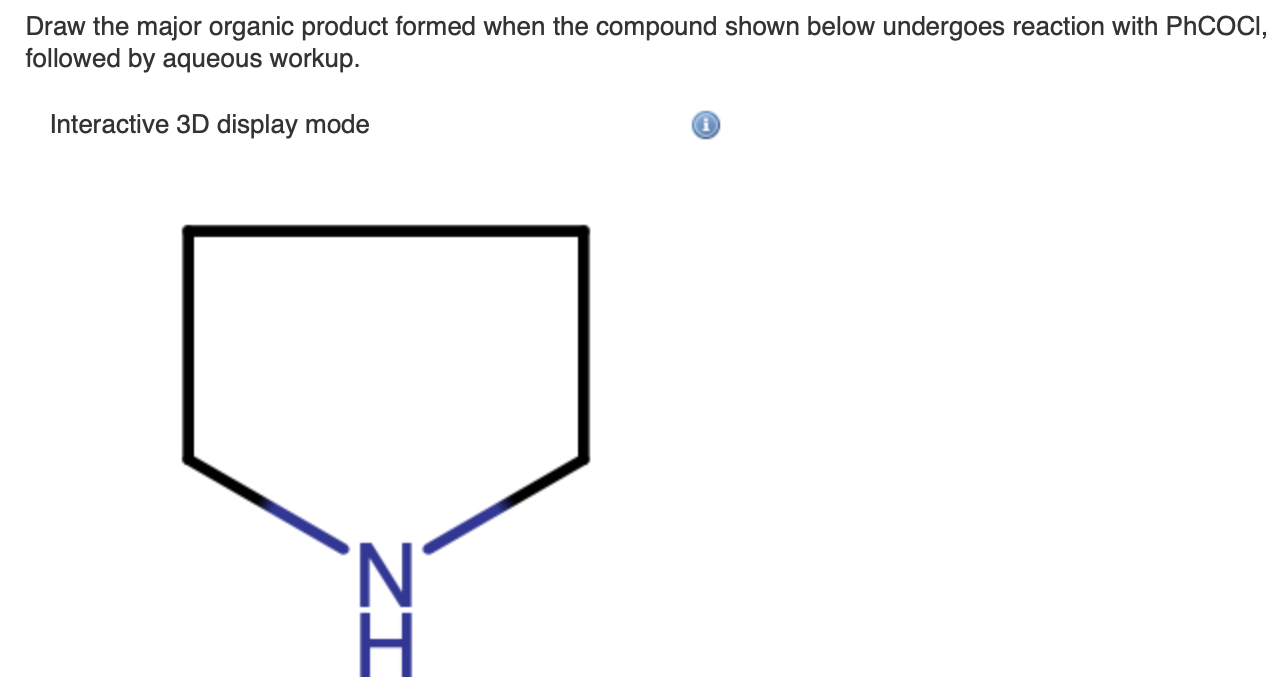 Solved Draw the major organic product formed when the | Chegg.com