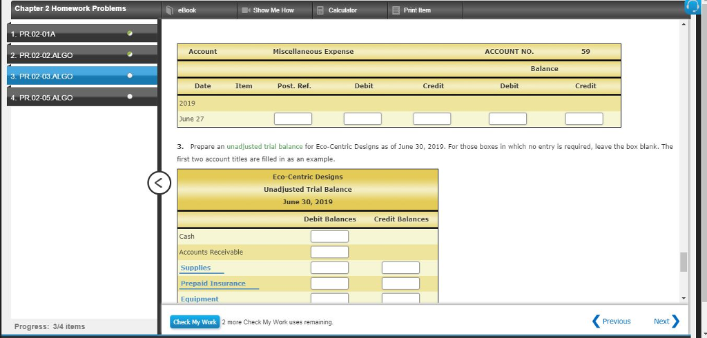 Solved Chapter 2 Homework Problems Ebook Show Me How