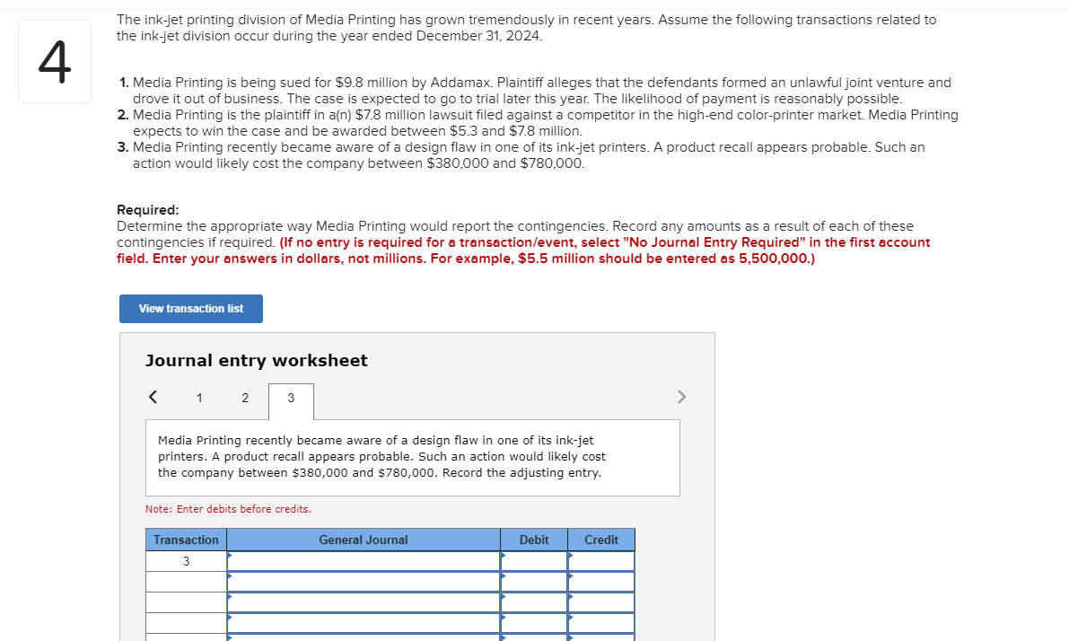 Solved The ink-jet printing division of Media Printing has | Chegg.com