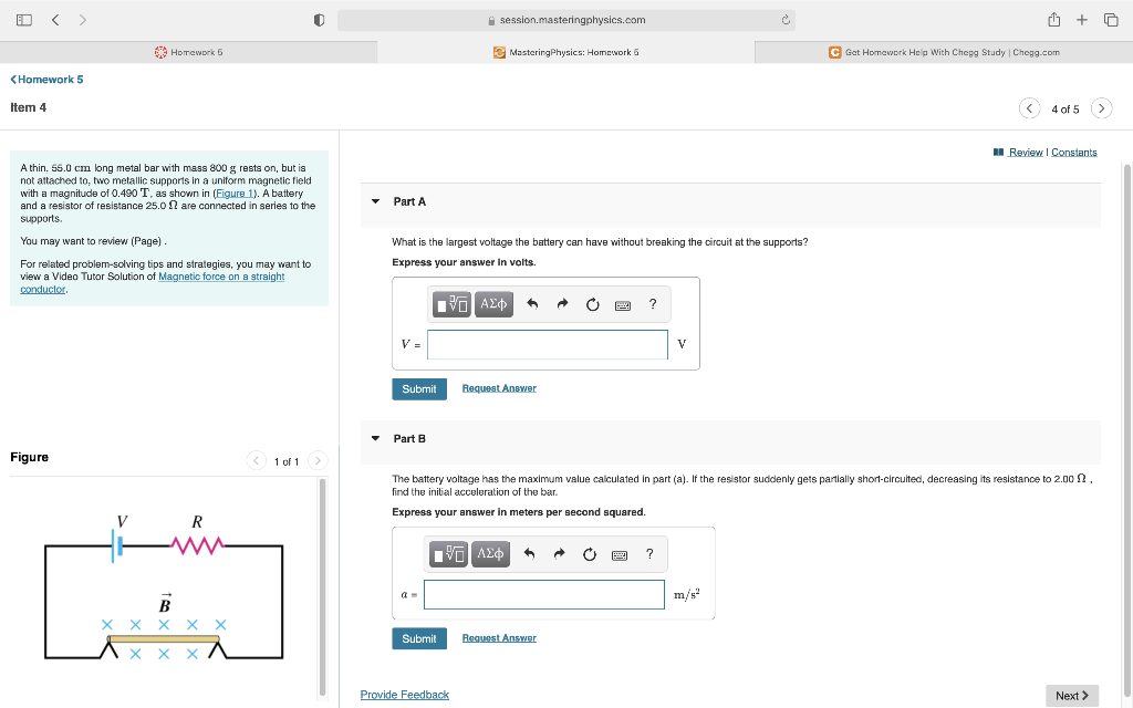 Solved Suggestions 0 session.masteringphysics.com C + + | Chegg.com