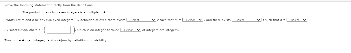 Solved Prove the following statement directly from the | Chegg.com