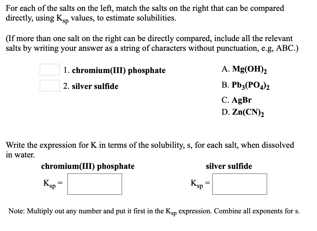 Solved Consider these compounds: A. Ca3(PO4)2 B. Fe2S3 C. | Chegg.com