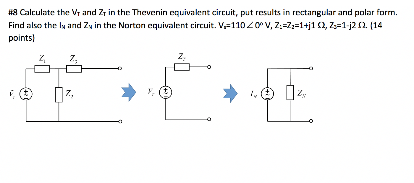 Solved #8 Calculate the Vi and Zt in the Thevenin equivalent | Chegg.com
