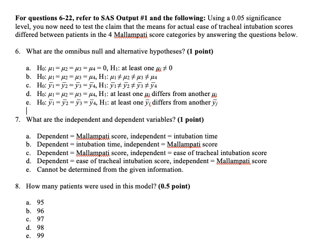 Solved SAS Output | Chegg.com