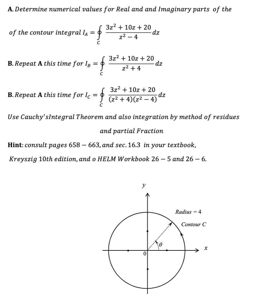 Solved A. Determine numerical values for Real and and | Chegg.com