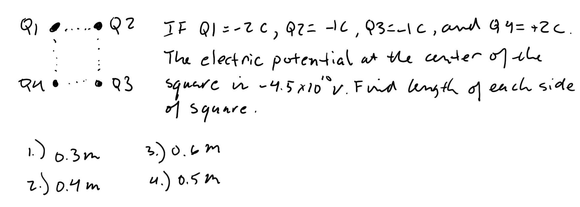 Solved Q Q2 ; Qu. . Q3 IF Q1 =-2c, Q2=-1C , Q3=-1c, and | Chegg.com