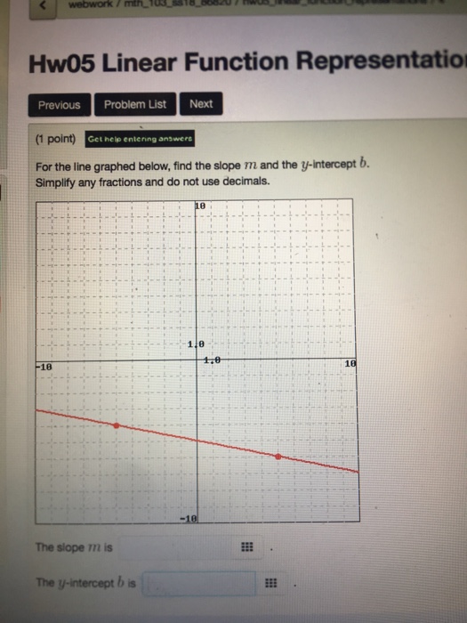 Solved Hw05 Linear Function Representatio Previous Problem | Chegg.com