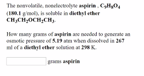 Solved The nonvolatile, nonelectrolyte saccharin, CH5NO;S | Chegg.com