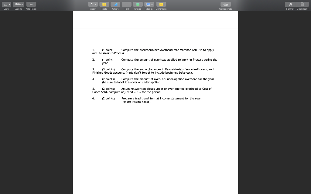 Solved 126% + Zoom Add Page T Text View Insert Table Chart | Chegg.com