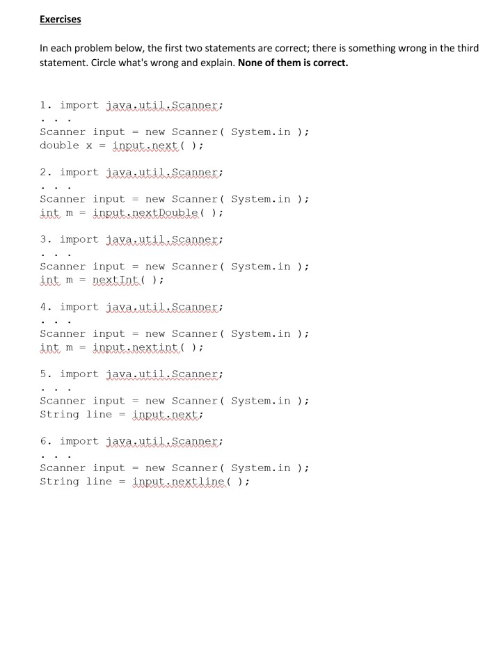 Solved Exercises In each problem below, the first two | Chegg.com