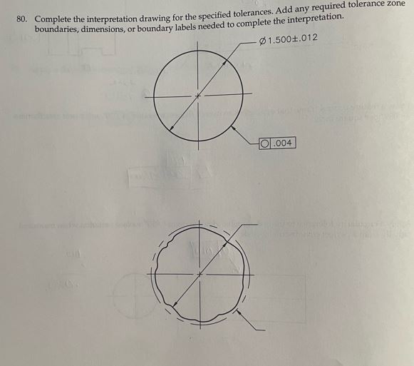 Solved 80. Complete the interpretation drawing for the | Chegg.com