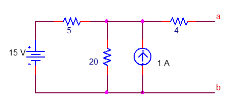 Solved Find the Thevenin equivalent of the circuit below at | Chegg.com