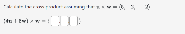 Solved Calculate the cross product assuming that | Chegg.com